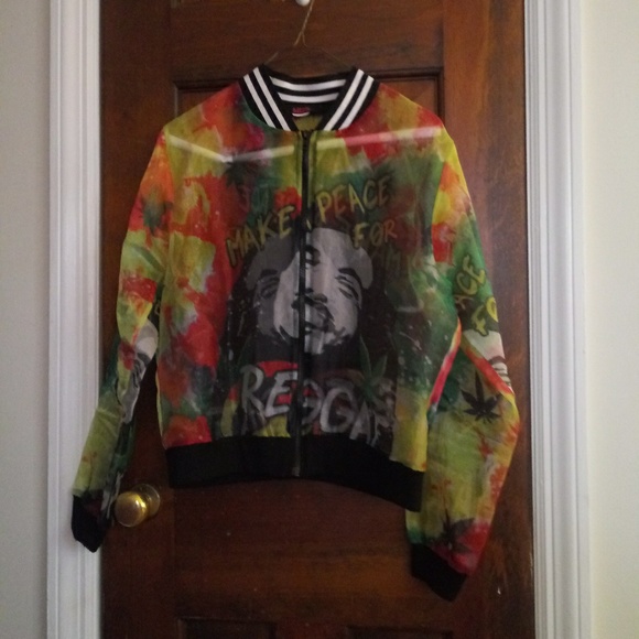 Blush | Jackets & Coats | Bob Marley Sheer Jacket | Poshmark
